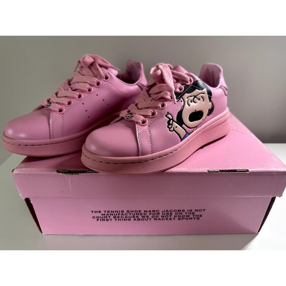 Marc Jacobs | Shoes | Rare Marc Jacobs Peanuts X The Tennis Shoe Pink ...